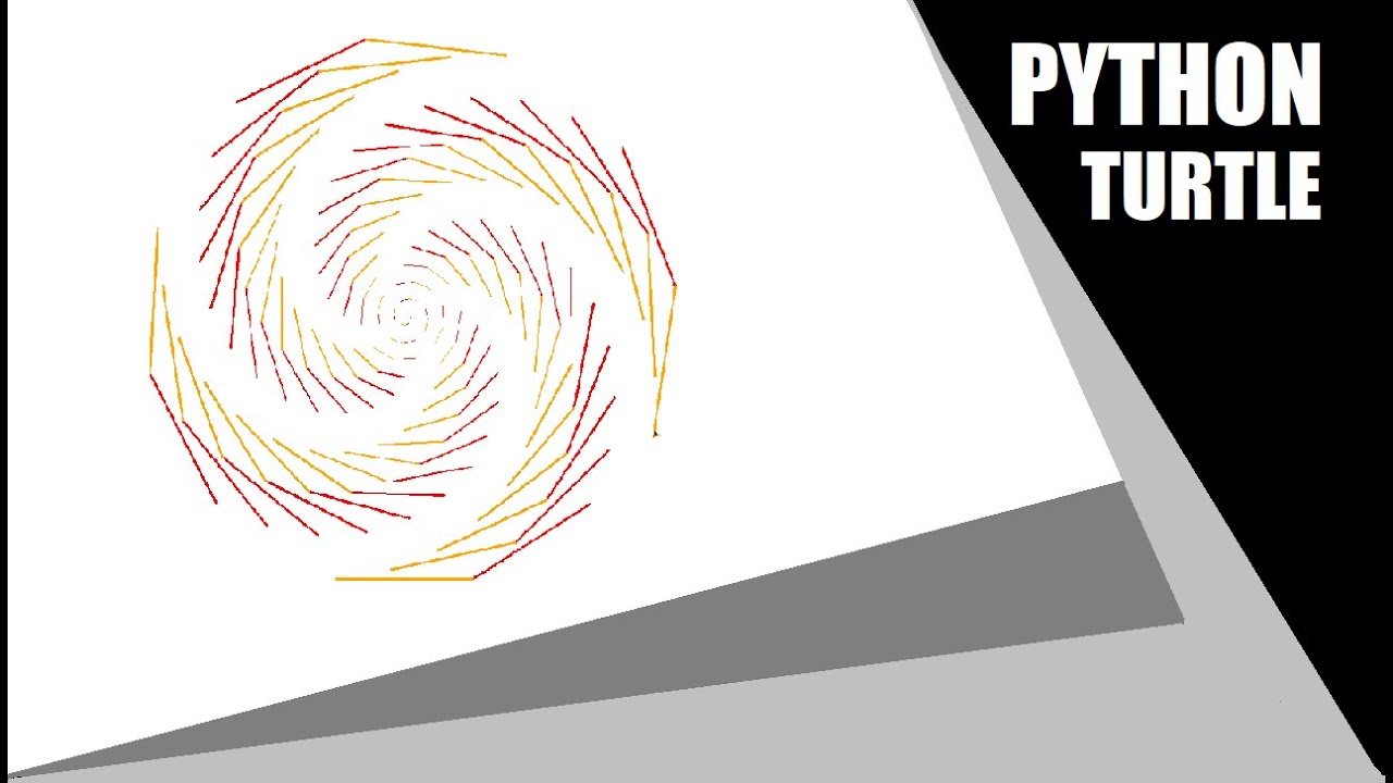Python Turtle - Drawing Python Graphics - Using Python IDLE | Multi Color Shape By #BKTutorial