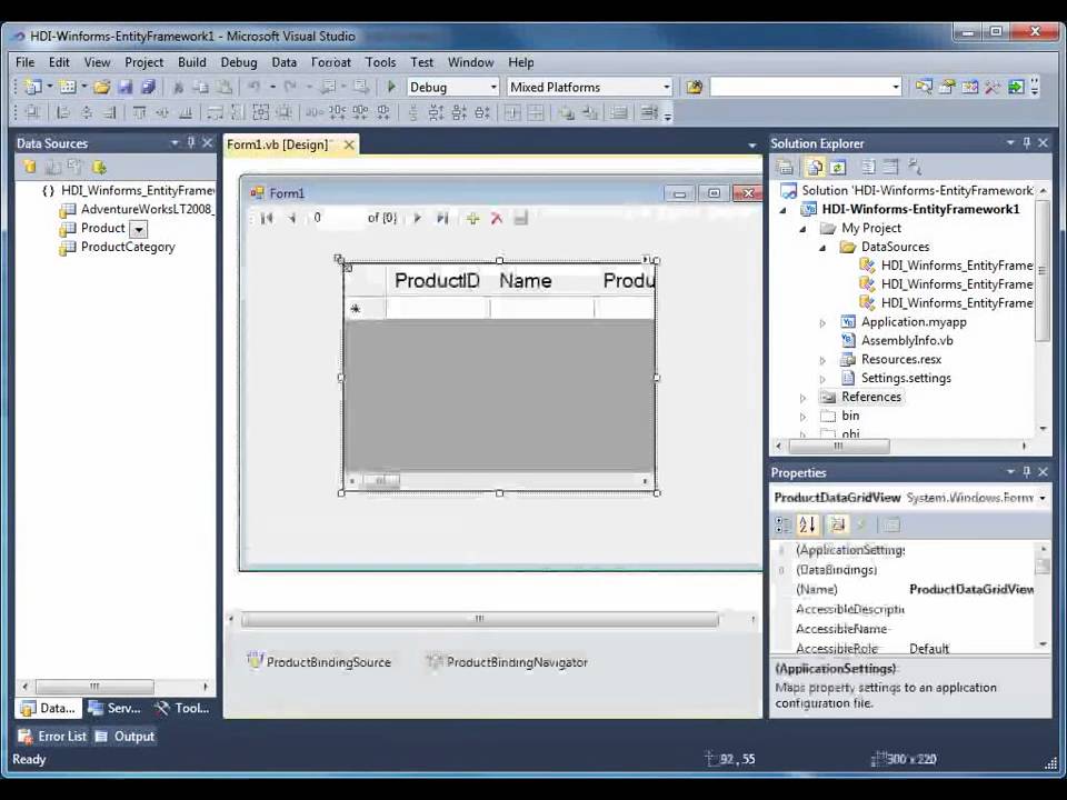 Winforms Entity Framework.wmv