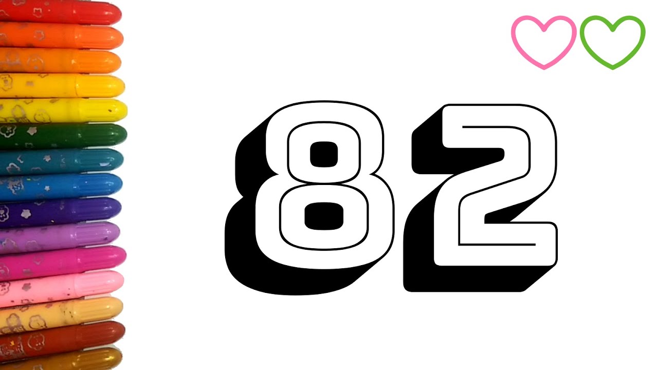 Numberblocks, How to write number 82, How to draw numbers, 123456789, Love Drawing, Numbers Song