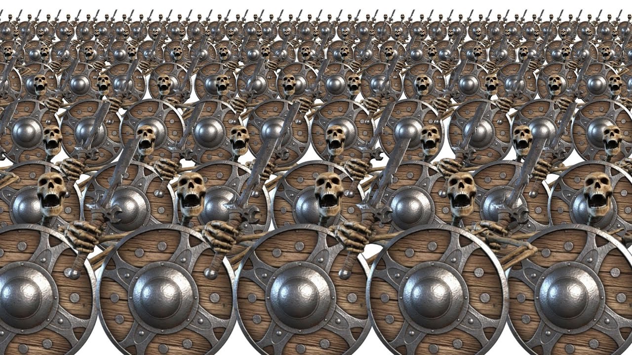 skeleton banging shield x10000000