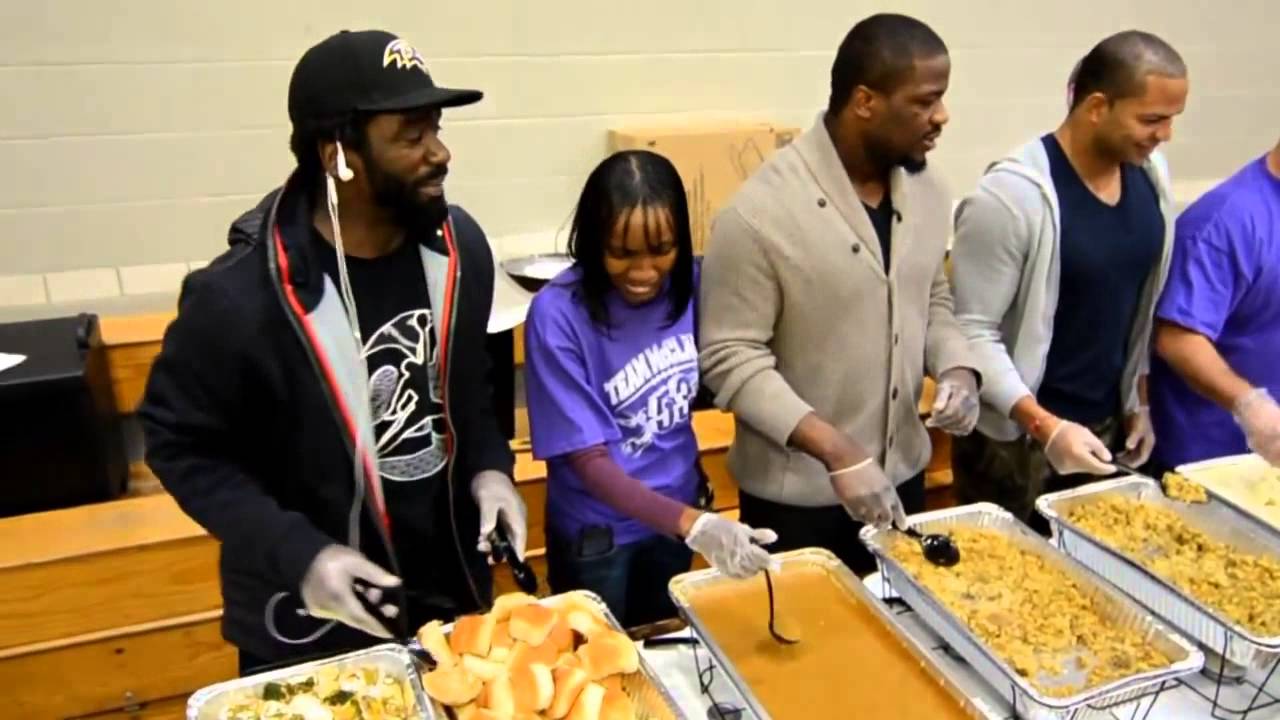 2012 Jameel McClain 53 Families ThanksGiving Drive