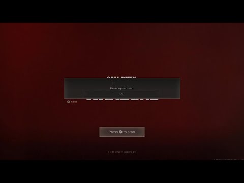 Update requires restart