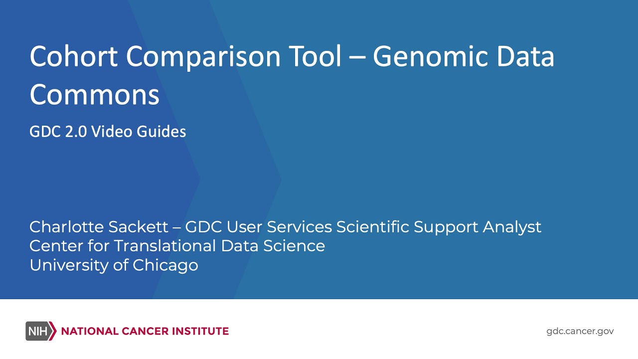 Cohort Comparison Tool - Genomic Data Commons
