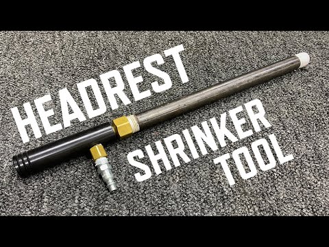 How To Use Headrest Shrinker Tool While Installing A Leather Upholstery Kit- LeatherSeats.com
