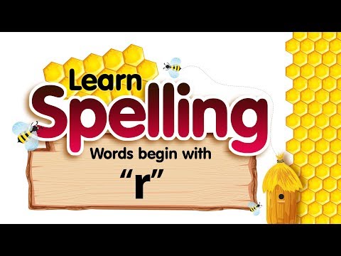 Learn Spelling Words begin with 'r' | Spell & Tell Words that begin with 'r' | Word Phonics