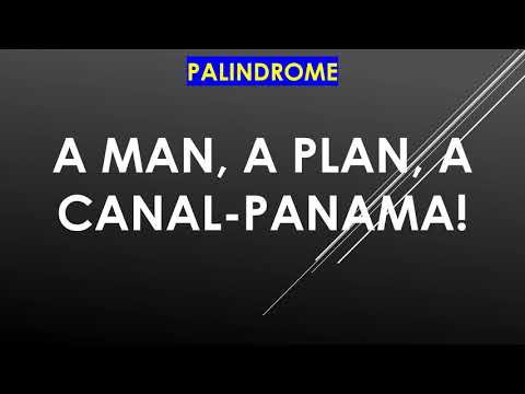 PALINDROMES (TRIVIA)