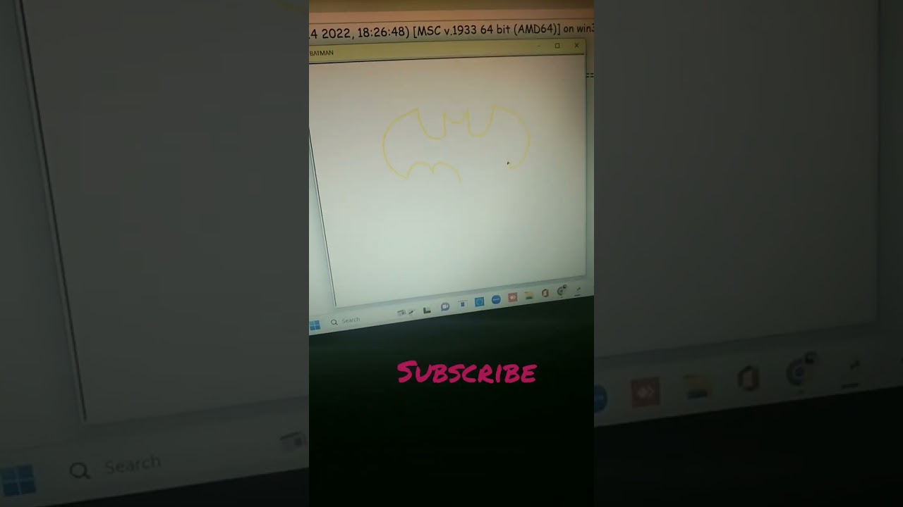 Batman logo #idle #coding #python #viral #pythonprogram #computerscience #logodesign #code