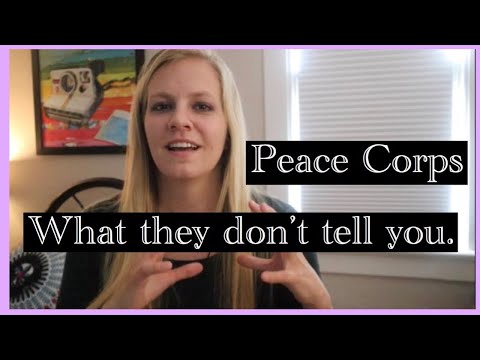 New Peace Corps volunteers Must watch.