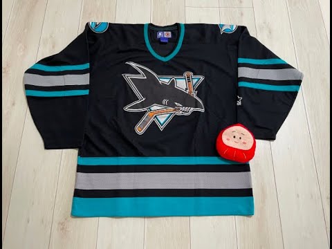 Vintage Starter San Jose Shark Jersey 90s Black #sanjosesharks