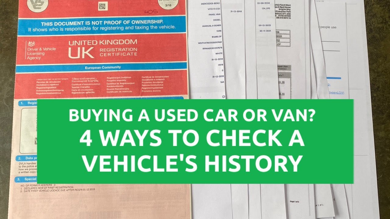 ADVICE FROM A CAR DEALER: 4 ways to check a vehicle's history before buying it