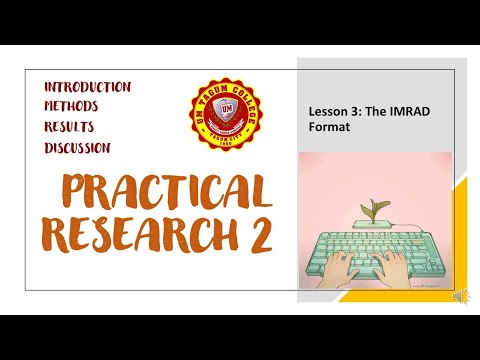 3 The IMRaD Format