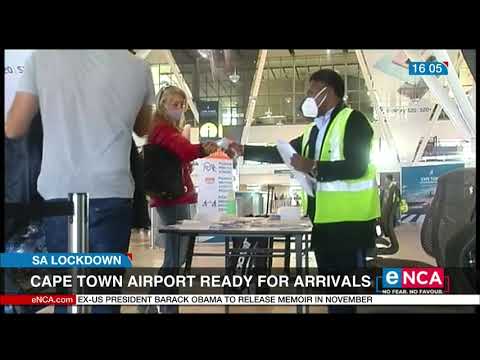 Cape Town international airport ready for arrivals