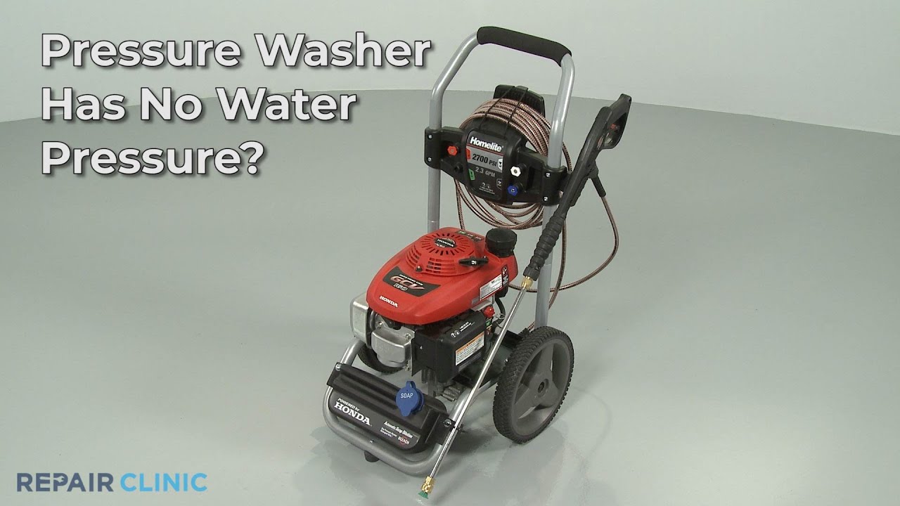 Top Reasons Pressure Washer Has No Water Pressure — Pressure Washer Troubleshooting