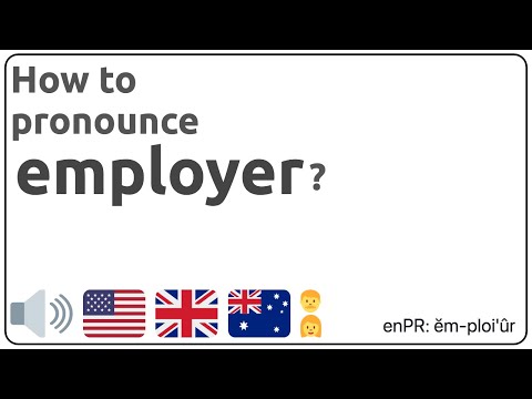How to pronounce employer in english?