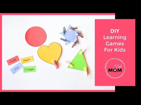 DIY learning games for toddler and kids