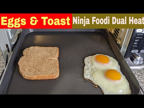 Fried Egg with Toast, Ninja Foodi Dual Heat Air Fry Oven Recipe