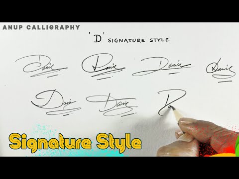 D Name Signature | D Signature Style | #signature #signaturestyle