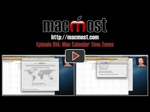 Mac Calendar Time Zones (MacMost Now 914)