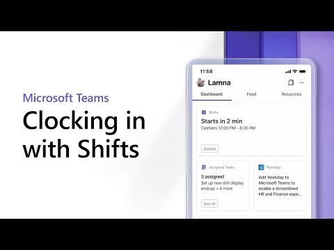 Clocking in with Shifts in Microsoft Teams