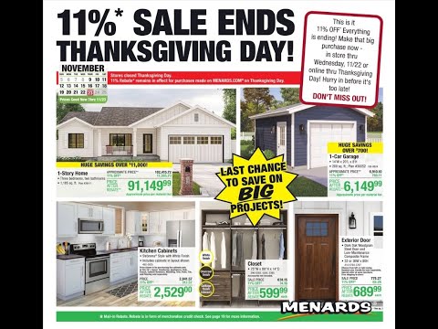 Menards Weekly Ad November 9 – November 22, 2023