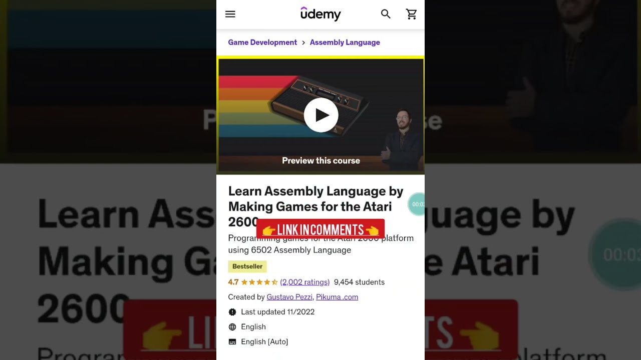 Learn Assembly Language by Making Games for the Atari 2600