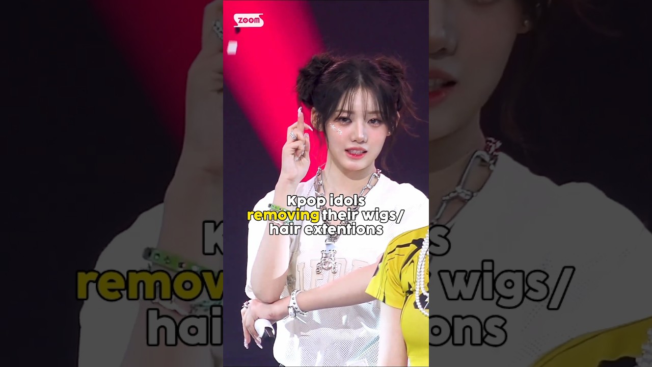 Idola Kpop melepas wig/ekstensi rambut mereka #kpop #aespa #shorts #fyp