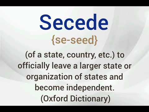How to pronounce Secede | What is the meaning of Secede?