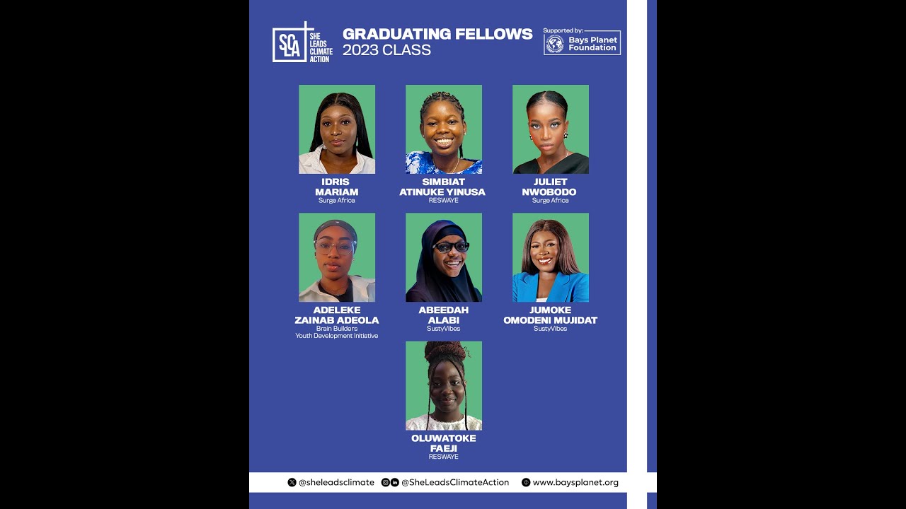Part 1 - She Leads Climate Action Fellows Graduation - Class of 2023 (Cohort 1)