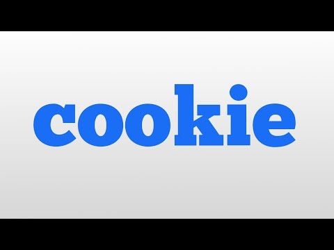 cookie meaning and pronunciation