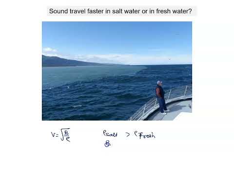 88 Sound travel faster in salt water or in fresh water
