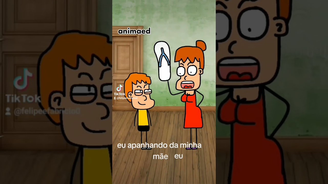 eu apanhando da minha mãe