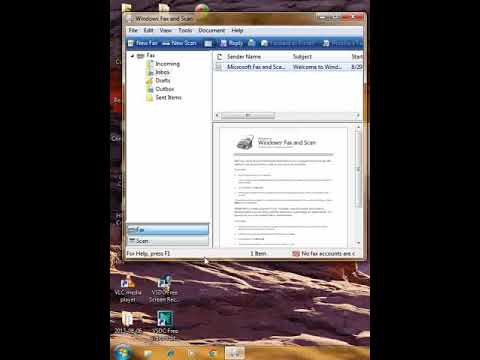 How to open fax ad scan in Windows 7