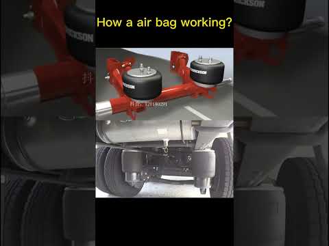 How a air bag on suspension working?#airbag #suspension #axle