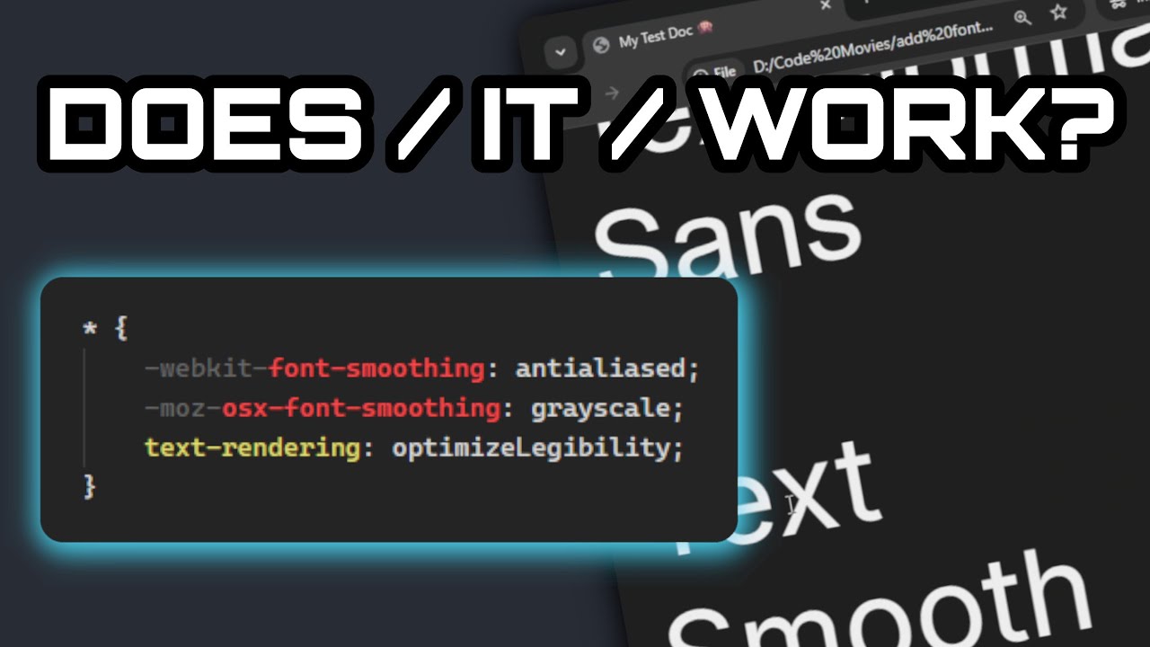 Does CSS Font Smoothing Actually Do Anything? (A Test)