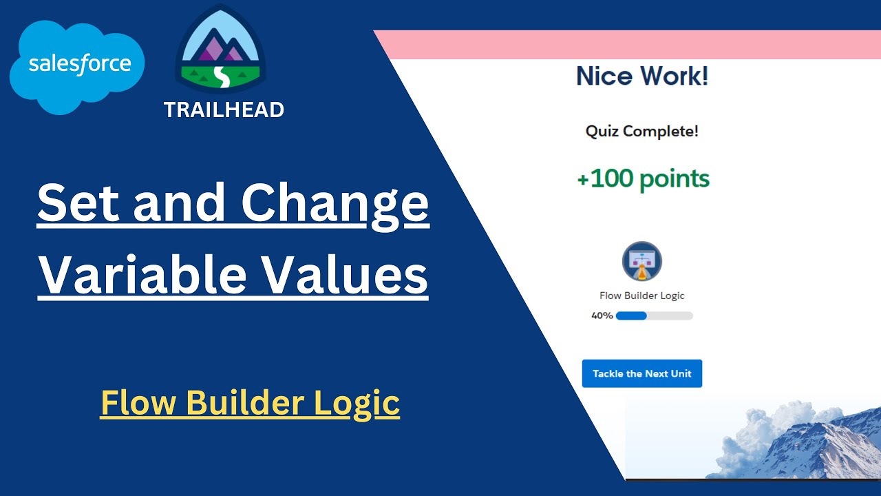 Set and Change Variable Values | Flow Builder Logic | Trailhead / Salesforce