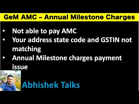 Your address state code and GSTIN not matching | Not able to pay AMC | Abhishek Talks