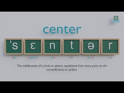How to pronounce center ?