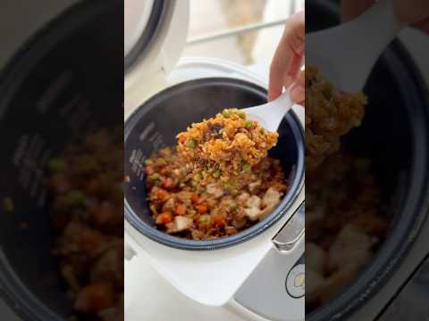 Chicken Fried Rice in a Rice Cooker