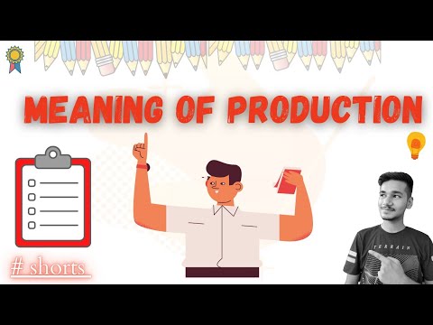 Meaning of Production in Hindi #shorts