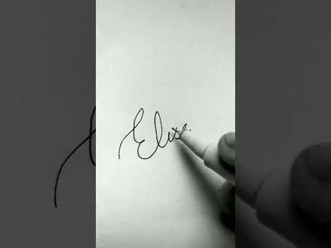 #Elise# in #cursive writing | requested name #shortsvideo