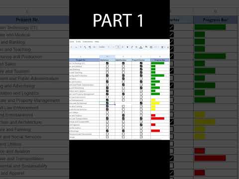 How to create Progress bar based on Checkbox in Excel