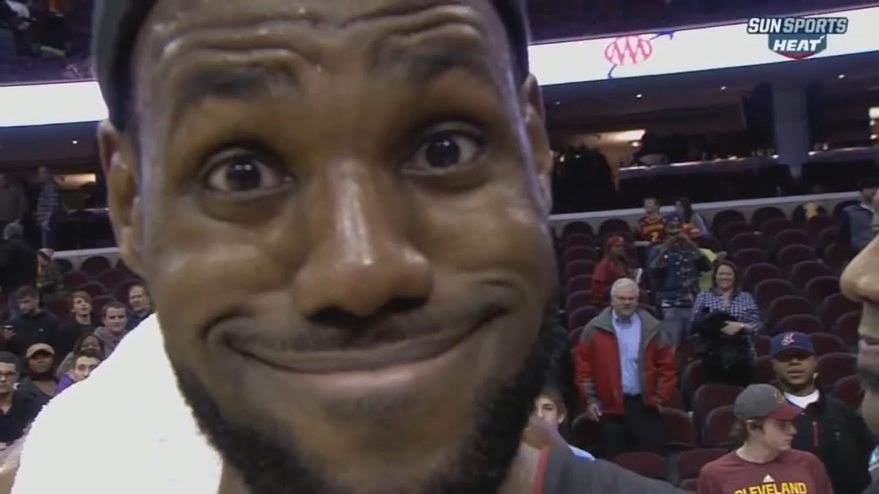 Lebron James Trollface Photobomb #shorts #funny #basketball #lebronjames