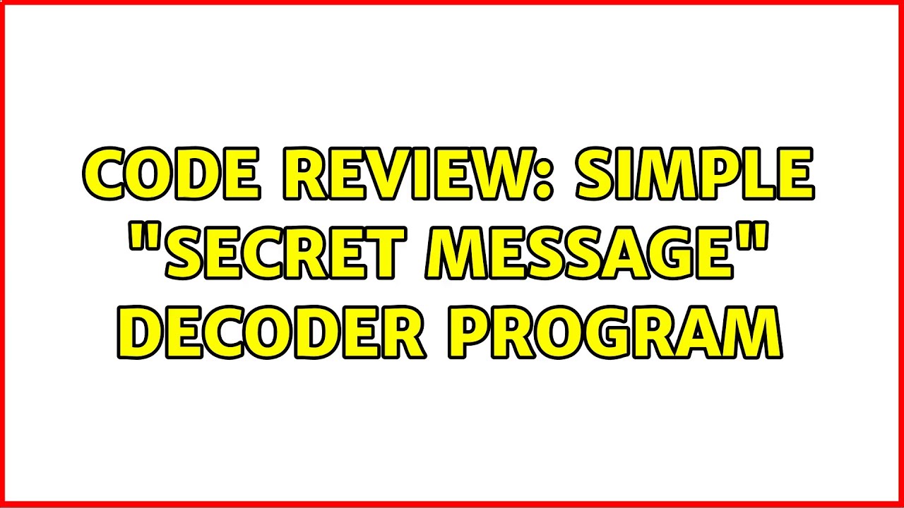 Code Review: Simple 