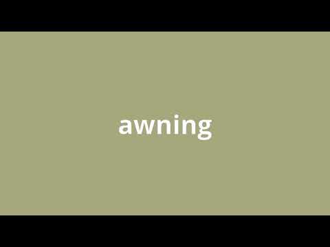 what is the meaning of awning