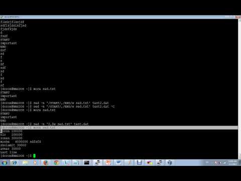 Linux Scripting 7 one liner sed