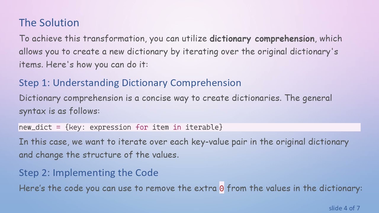 How to remove values from a Python dictionary effectively