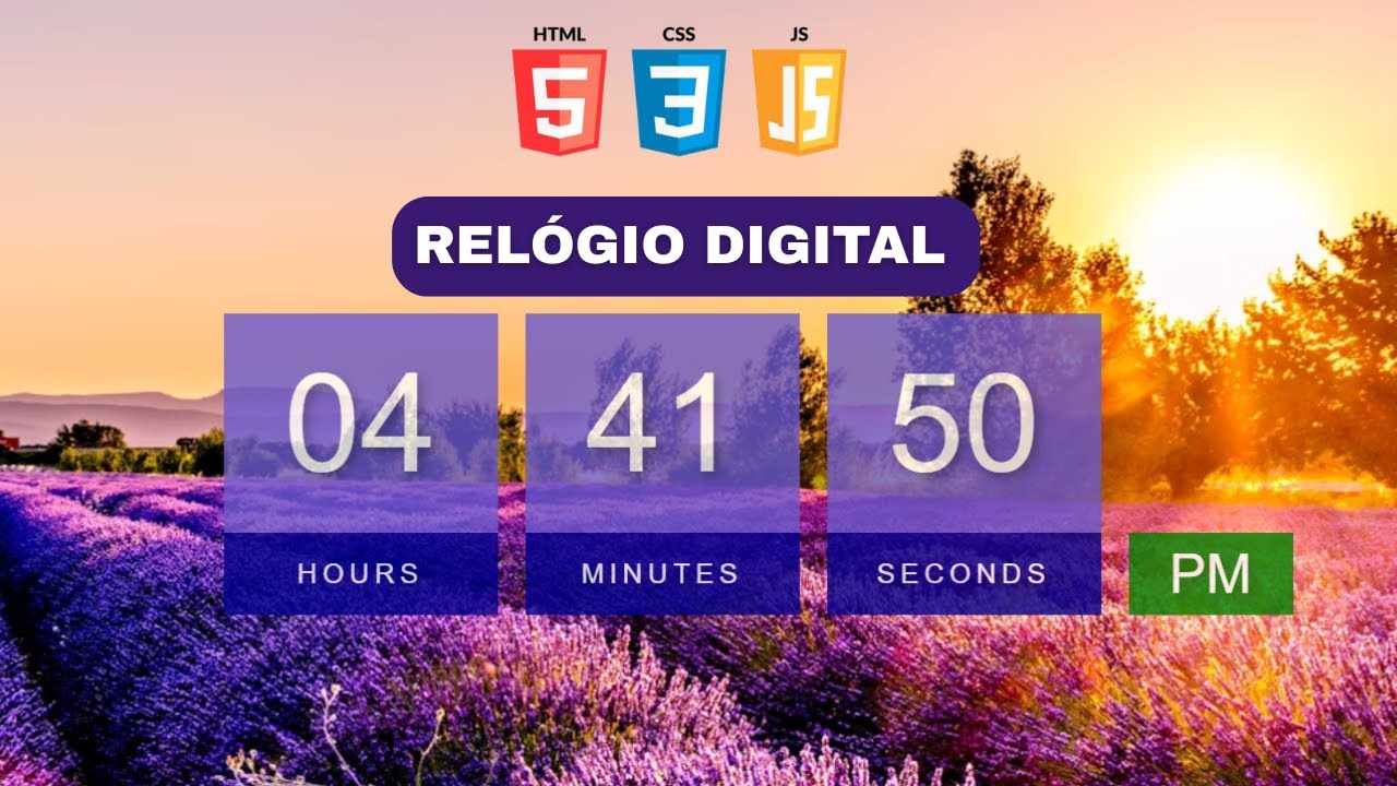 Como Criar um Relógio Digital com JavaScript, CSS e HTML | Tutorial Passo a Passo