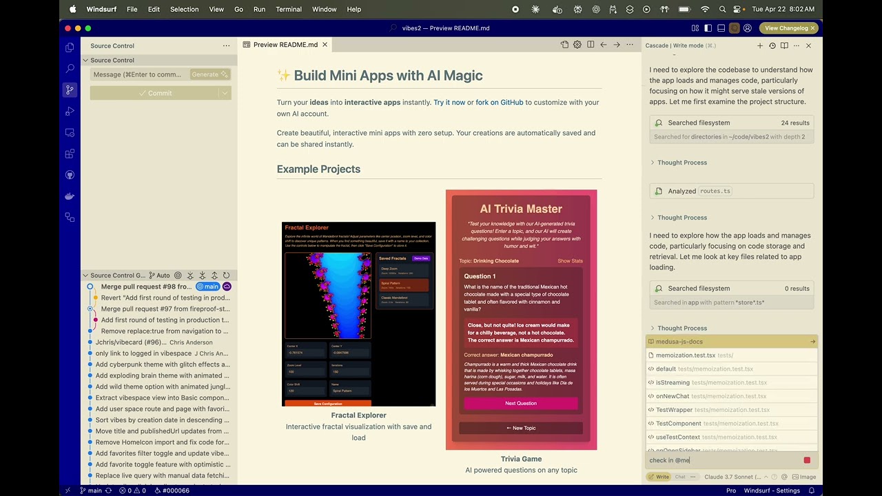 Reporting a bug with Windsurf and the GitHub CLI