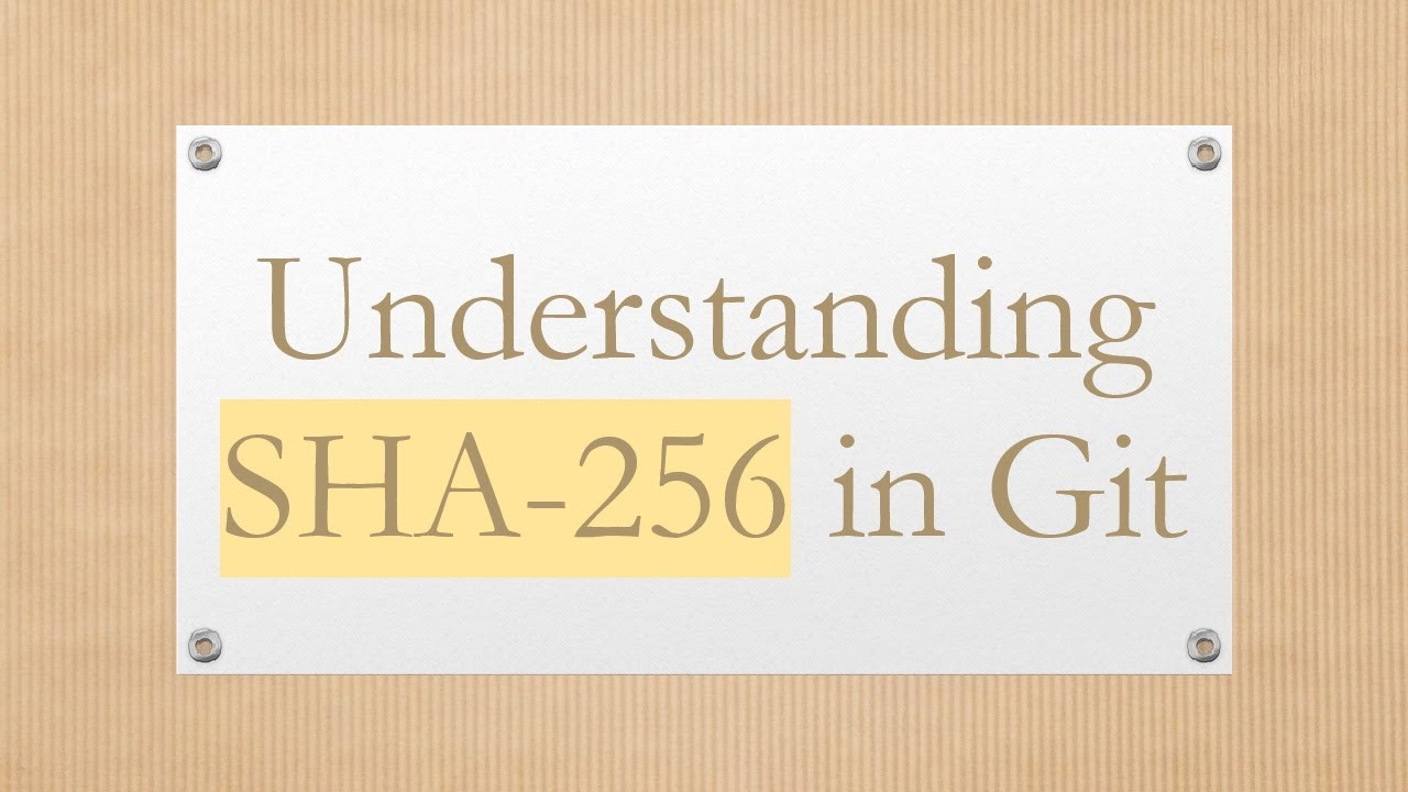 Understanding SHA-256 in Git