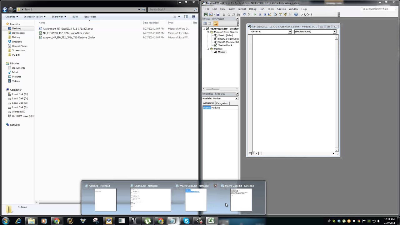 NEW PERSPECTIVES EXCEL 2010 TUTORIAL 12: CASE PROBLEM 1